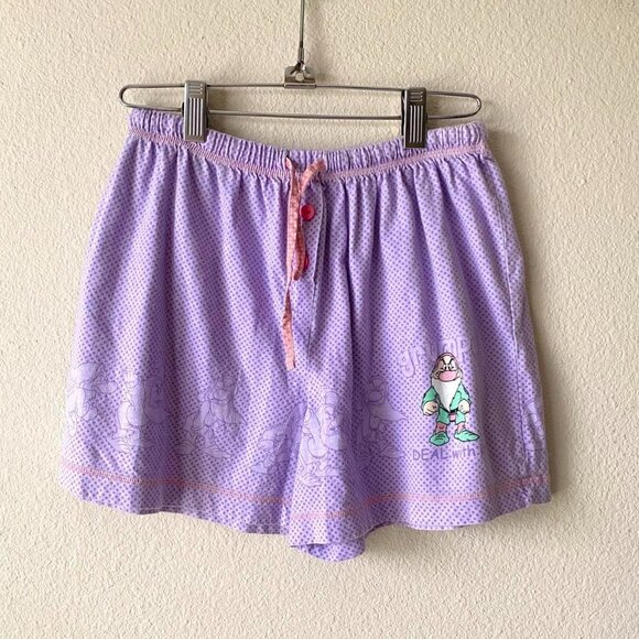 Disney | Intimates & Sleepwear | Grumpy Dwarf Snow White Purple Pajamas ...